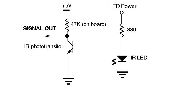 How do I connect the phototransistor and emitter in this tutorial ...