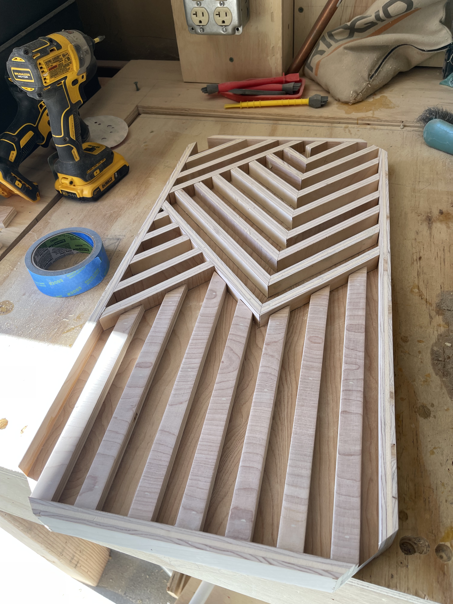 Wooden Geometric Mountain Wall Art : 7 Steps (with Pictures ...