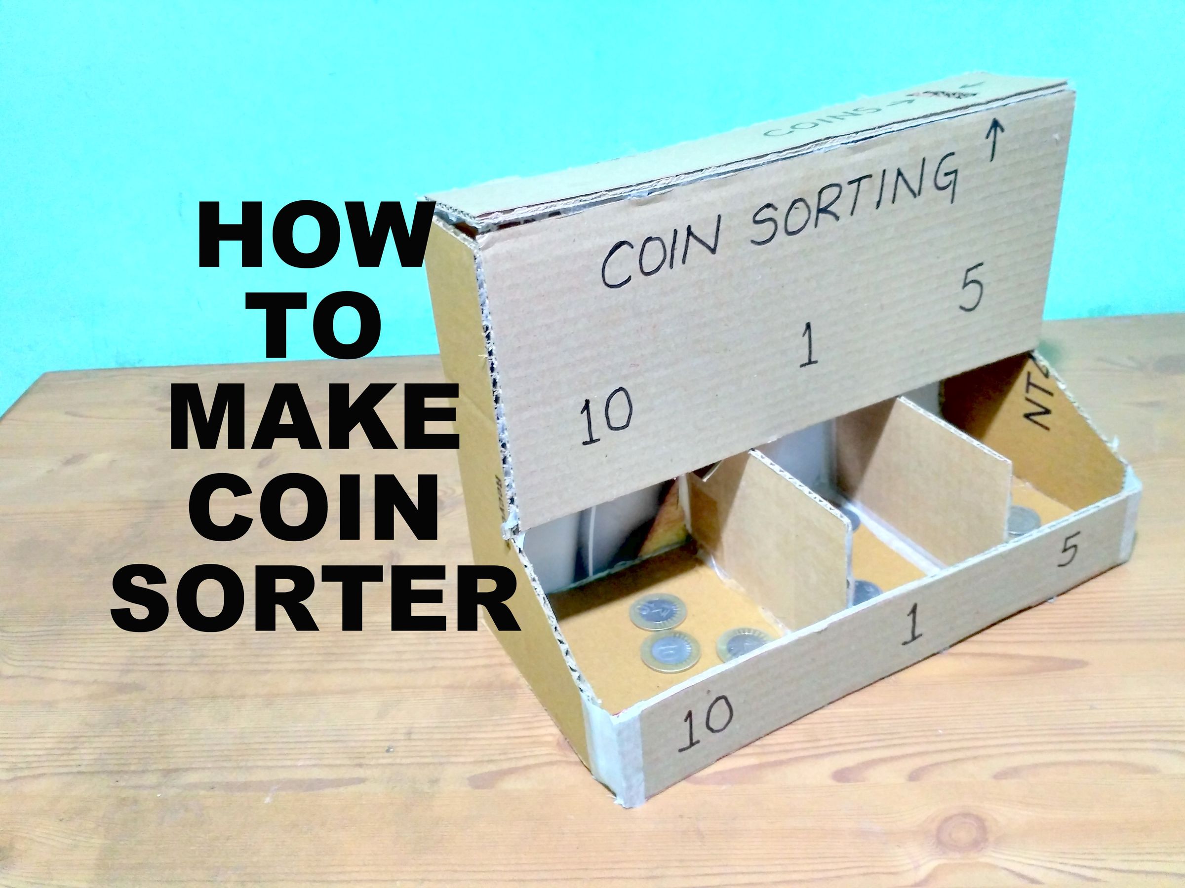 How to Make a Coin Sorter With Cardboard : 5 Steps (with Pictures) - Instructables