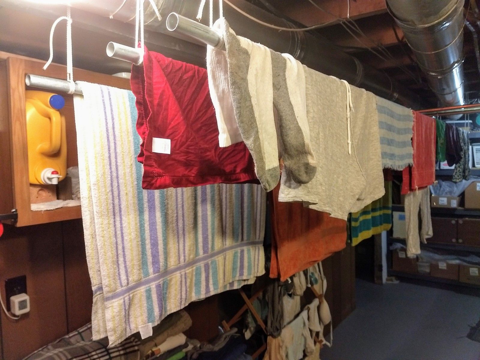 The Best Basement Clothes Line Ever : 6 Steps (with Pictures ...