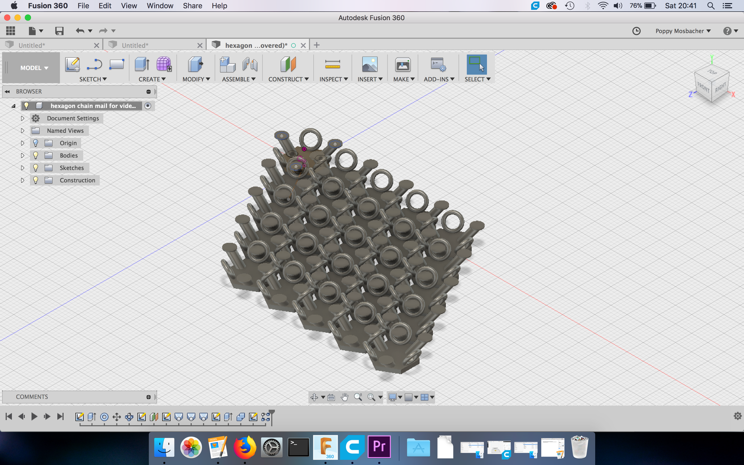 How to Draw 3D Printable Chainmail With Fusion 360 : 6 Steps (with ...