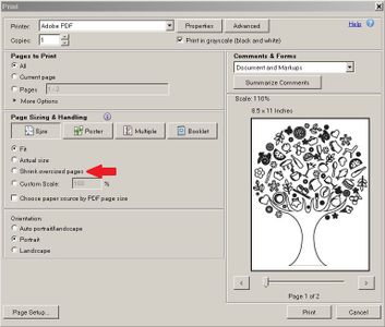 Setting Margins of a Multi-page Letter Sized PDF File of Full Page ...