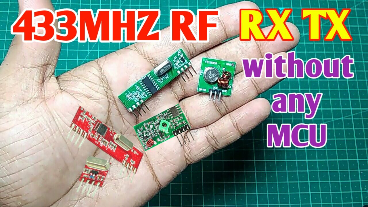 RF Module 433MHZ | Make Receiver and Transmitter From 433MHZ RF Module Without Any ...