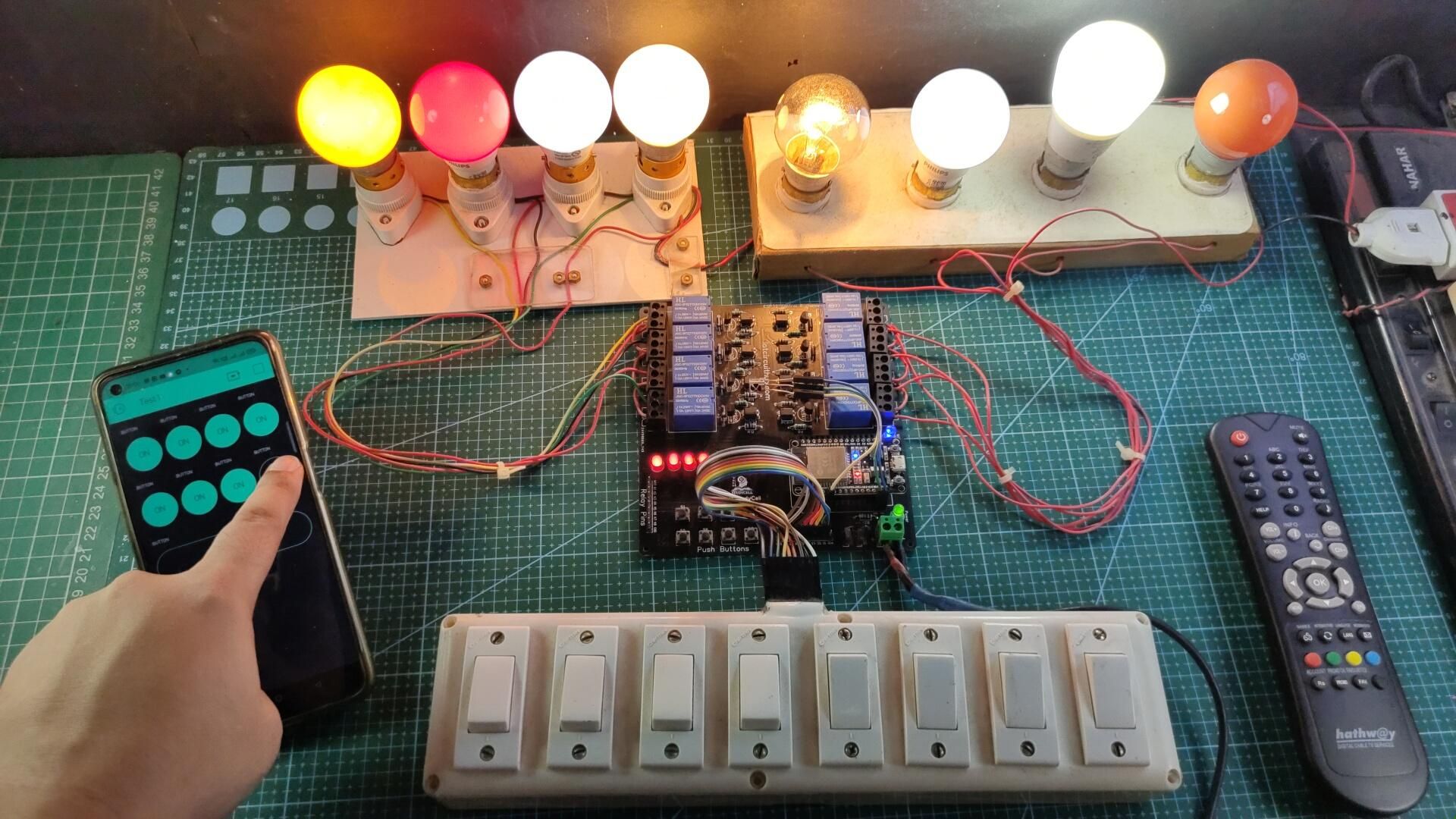 Home Automation Using Blynk IR Remote & ESP32 - IoT Projects 2021 : 17 ...