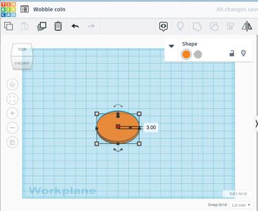 Wobble Coin Using Tinkercad for 3D Printing : 10 Steps (with Pictures ...