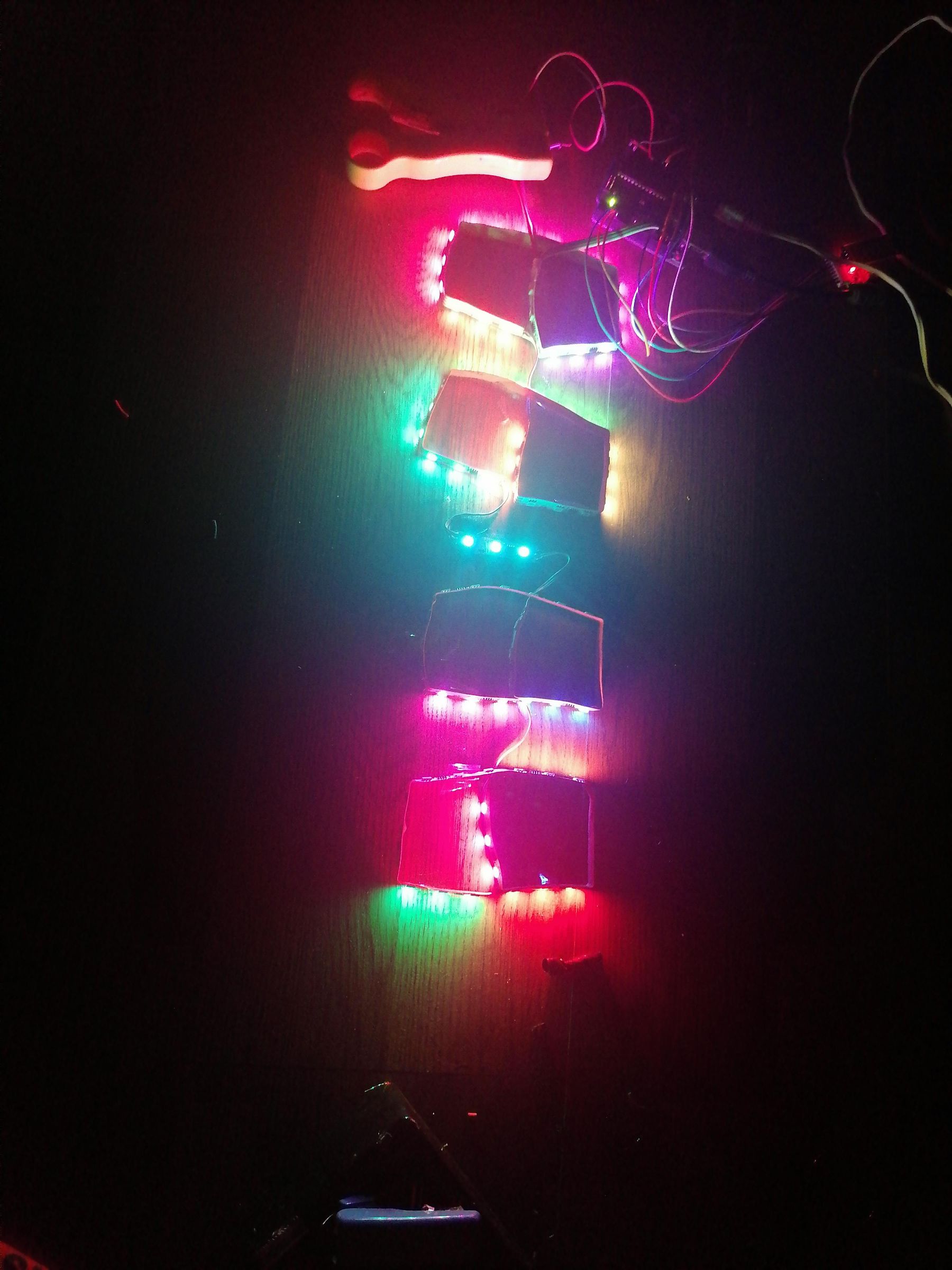 Big Digital Clock Using Ws2811 Led Strip and Arduino : 5 Steps ...