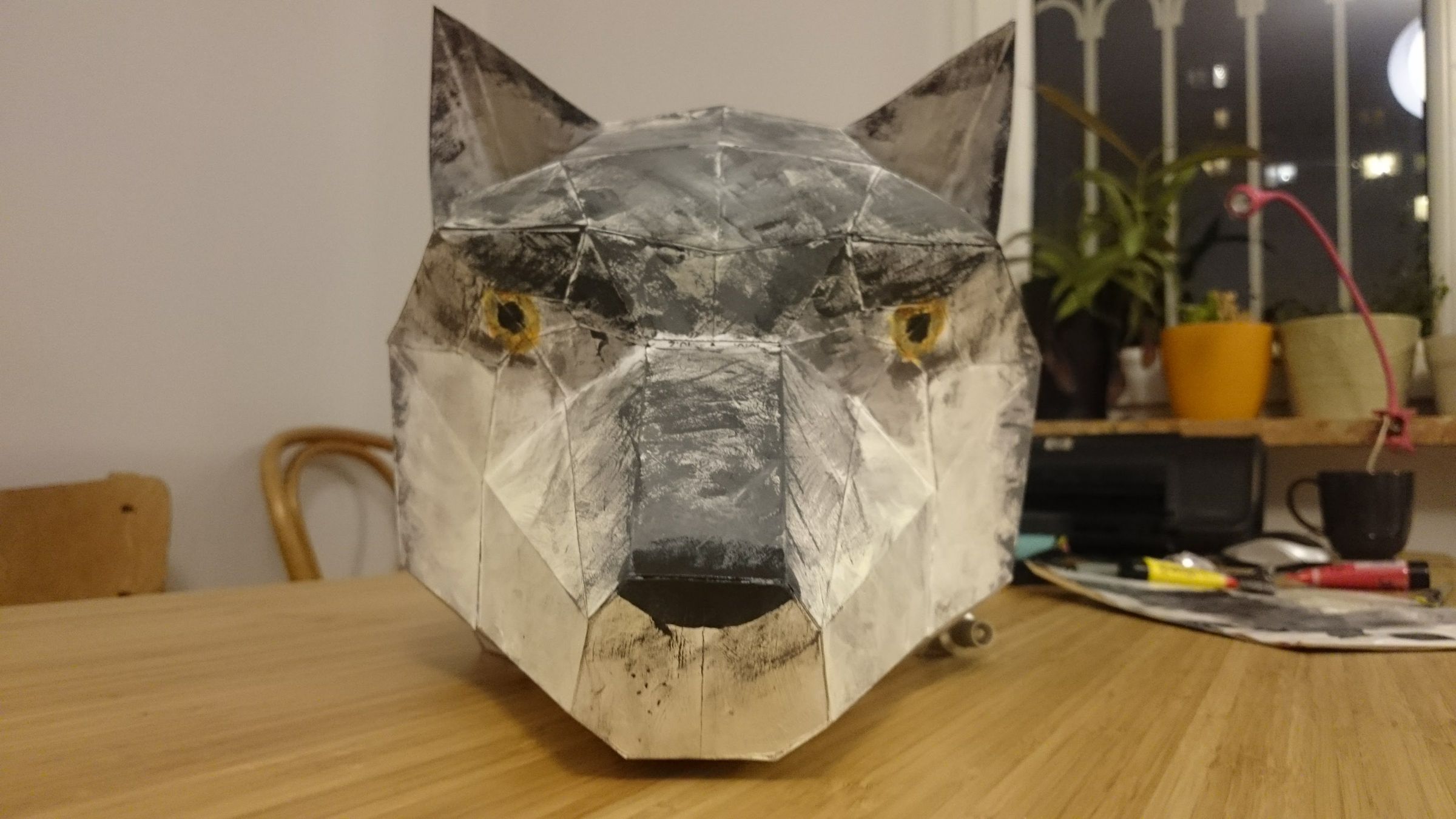 Papercraft Low Poly Wolf Mask : 6 Steps (with Pictures) - Instructables