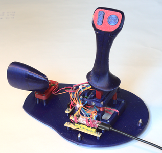 3D Printed USB Flight Controller / Joystick With Four Axes : 12 Steps ...