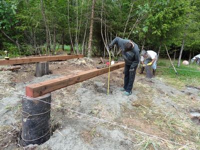 How to Build a Cabin Foundation in a Remote Location : 8 Steps (with ...