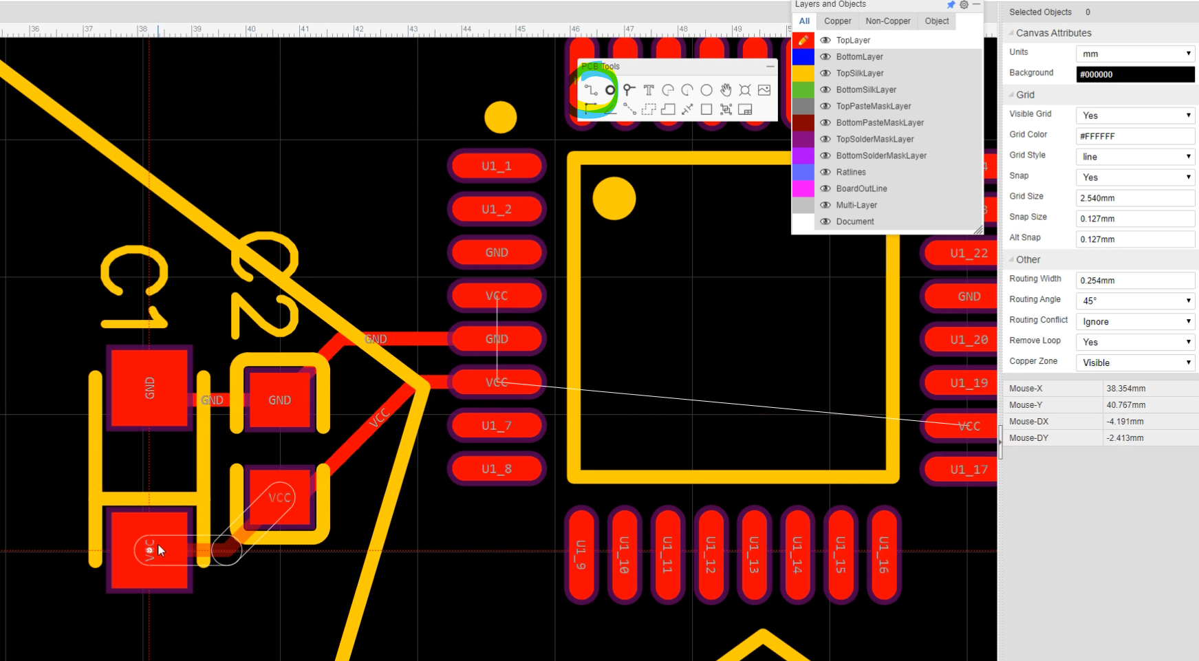 Learn How to Design a Custom Shaped PCB With EasyEDA Online Tools : 12 ...