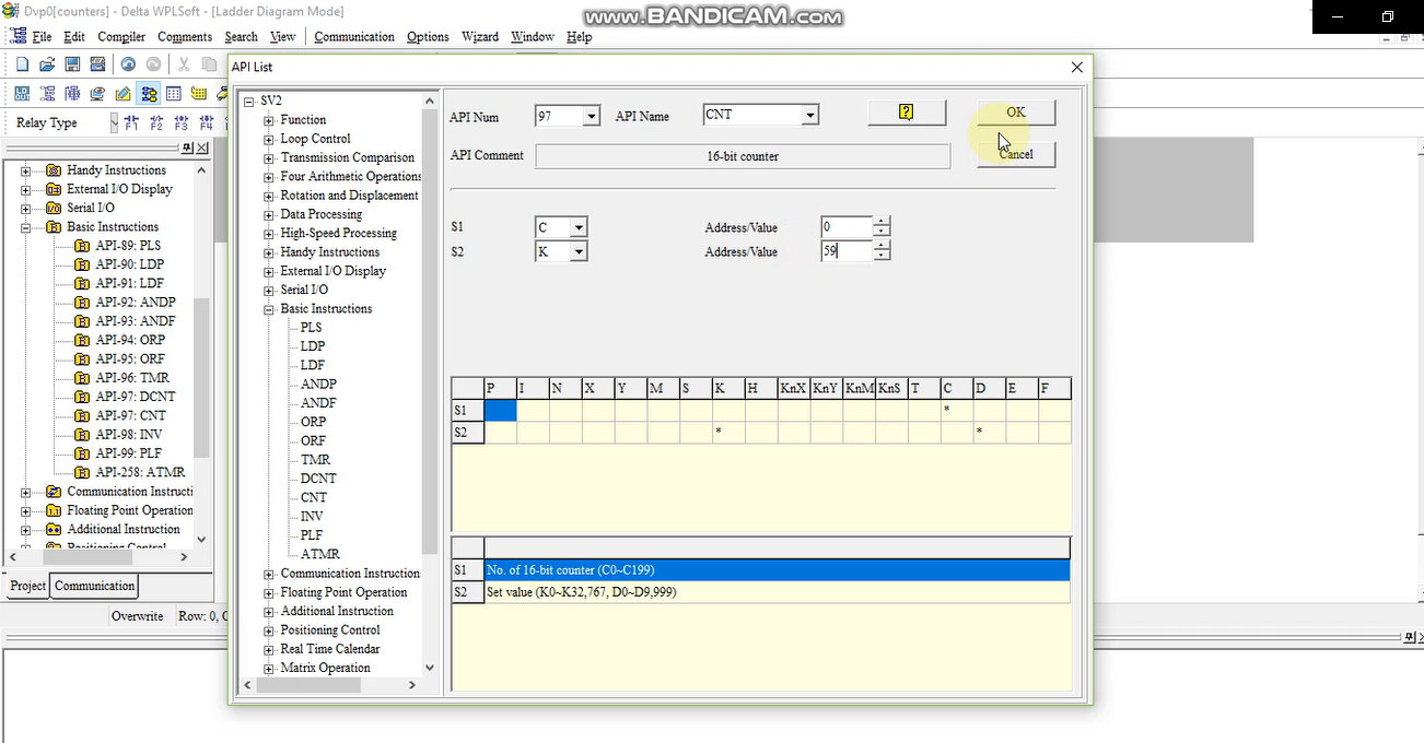 How to Use Counter in Ladder Diagram? | Delta WPLSoft : 15 Steps ...