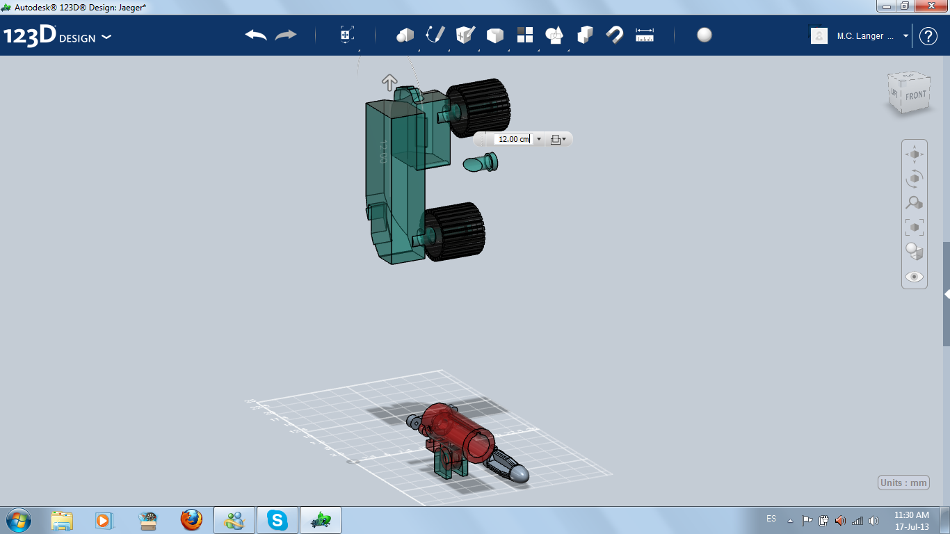 123D Design Fully Articulated Battle Robot Action Figure : 14 Steps ...