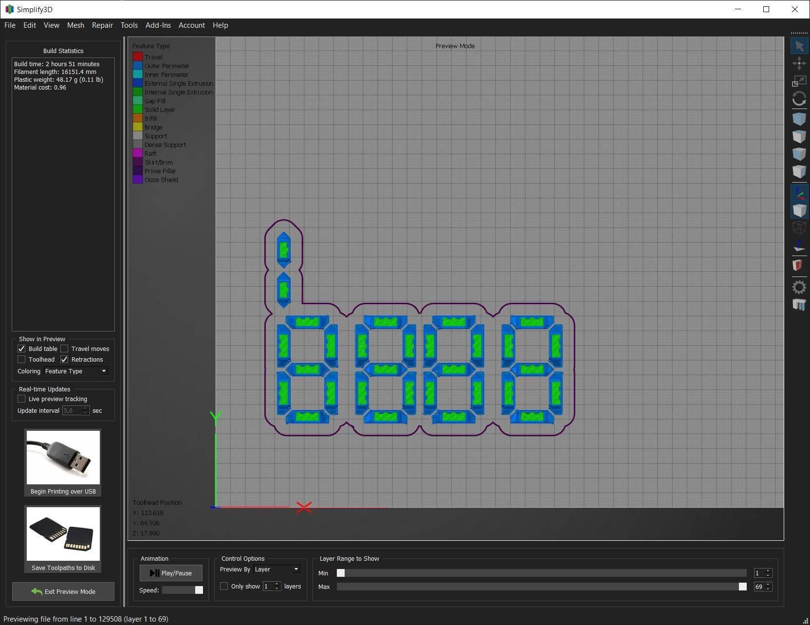 7 Segment Clock - Small Printers Edition : 9 Steps (with Pictures ...