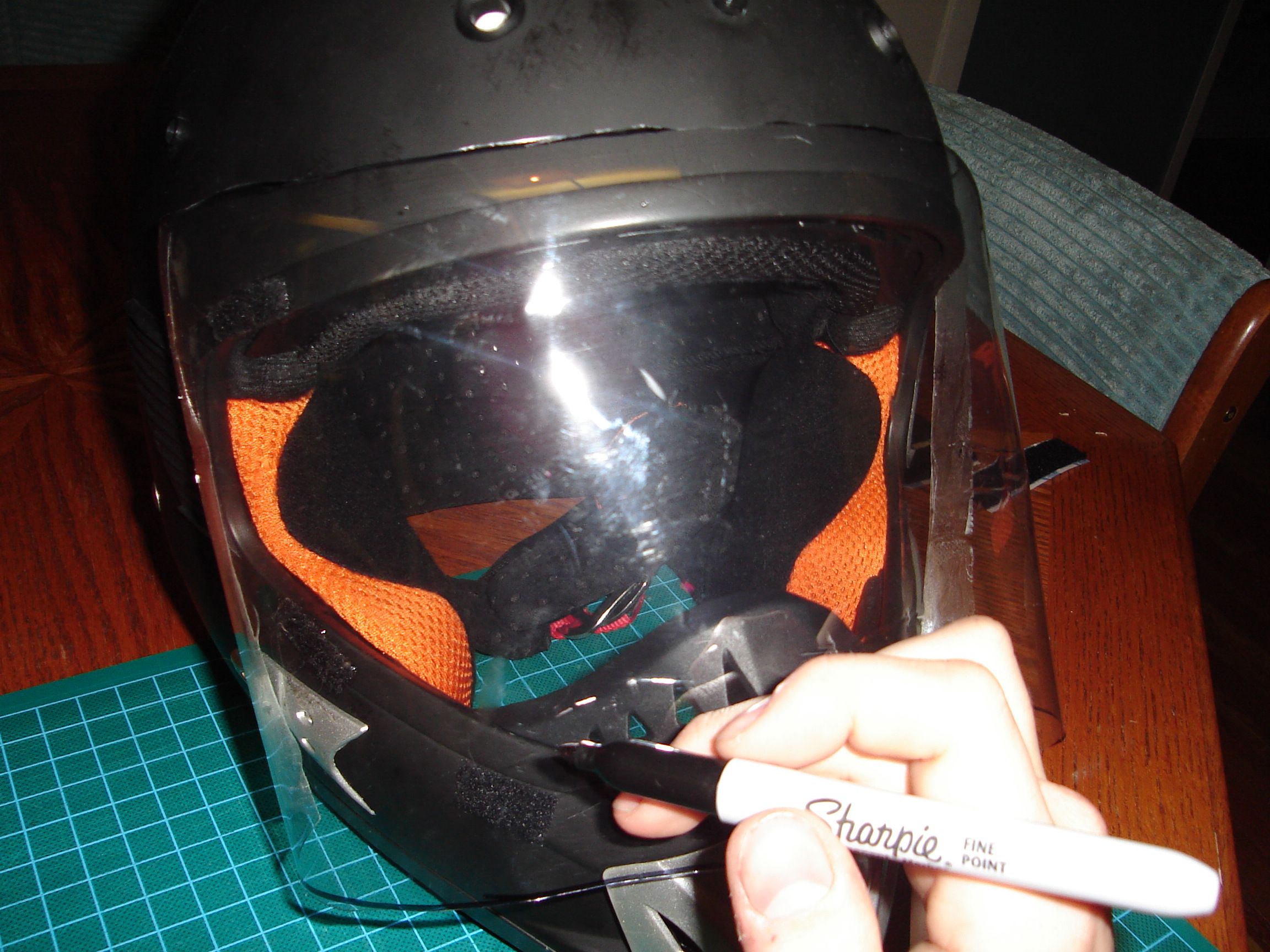Create a Simple Visor for Your Otherwise Visorless Full-face Helmets ...