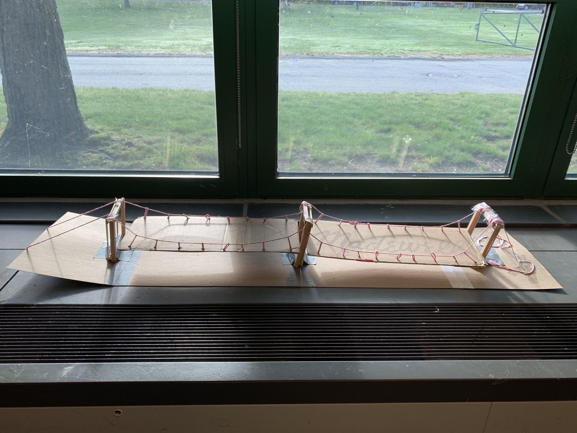 Simple Suspension Bridge Model : 8 Steps - Instructables