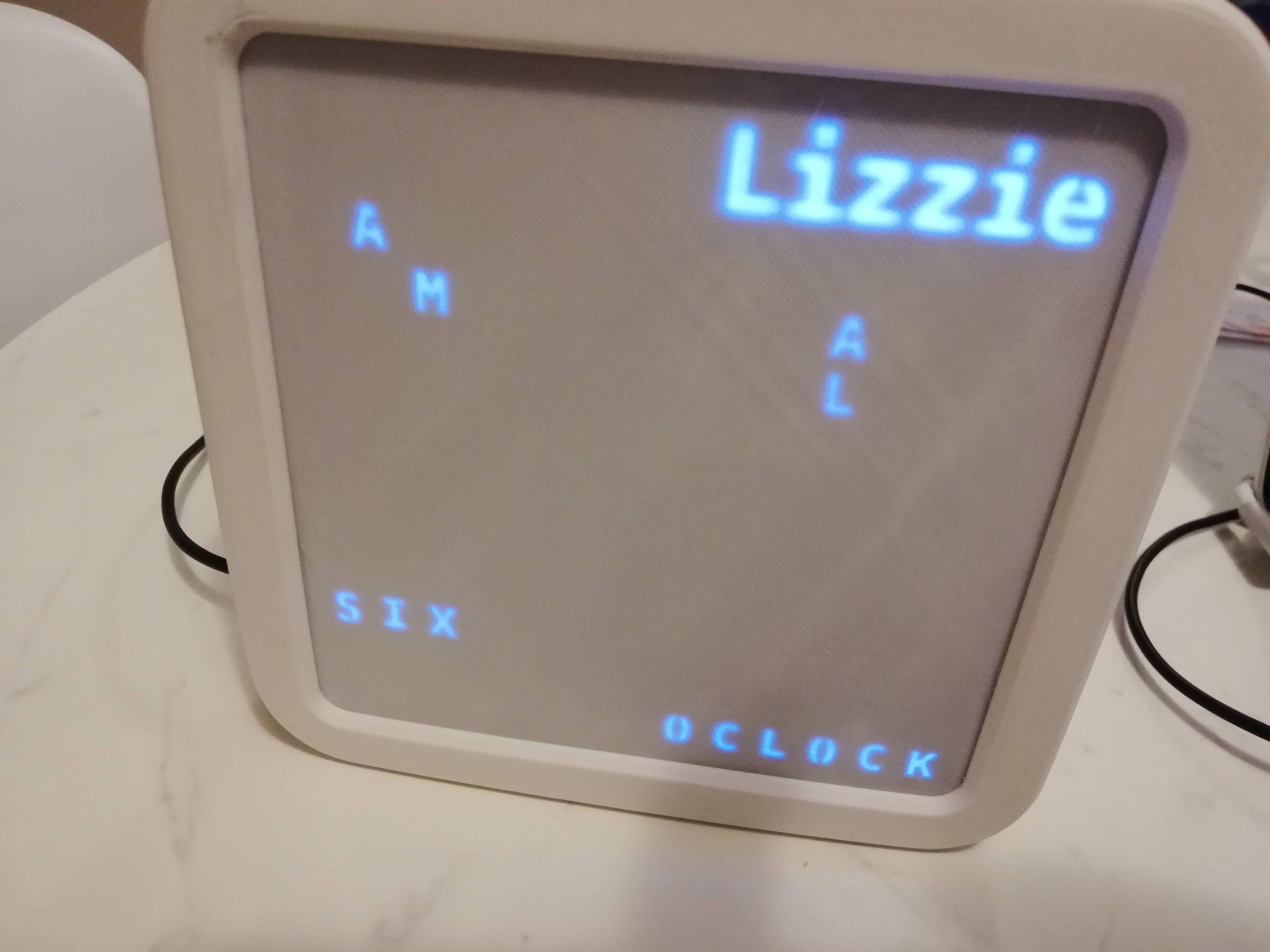 3D Printed Personalised Word Clock : 8 Steps (with Pictures ...