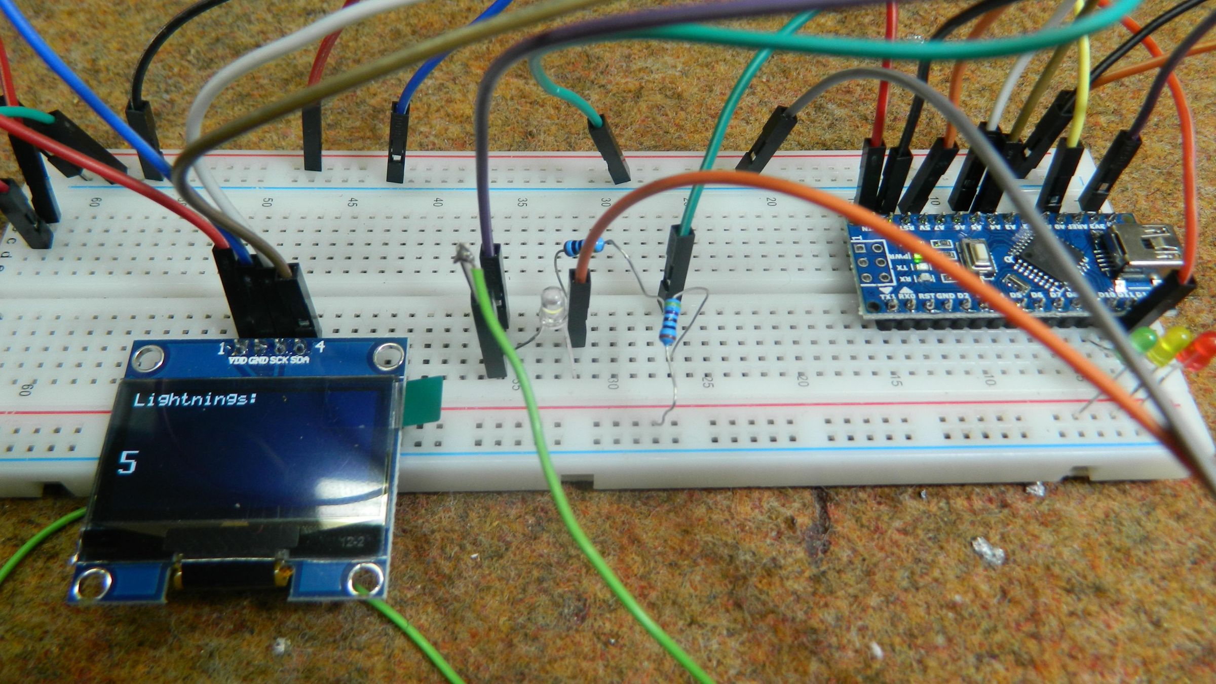 Sensitive Arduino Lightning Detector With Homemade Sensor : 4 Steps ...