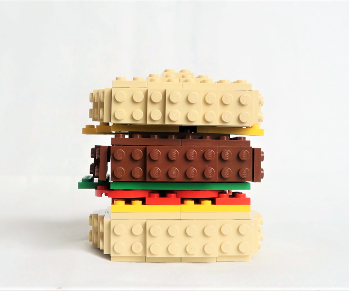 How to Make a Cheese Burger Out of LEGOs - Tutorial : 9 Steps (with ...