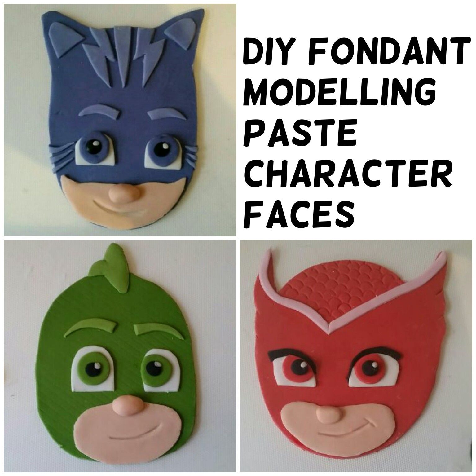 DIY 2D Fondant Character Faces : 9 Steps (with Pictures) - Instructables