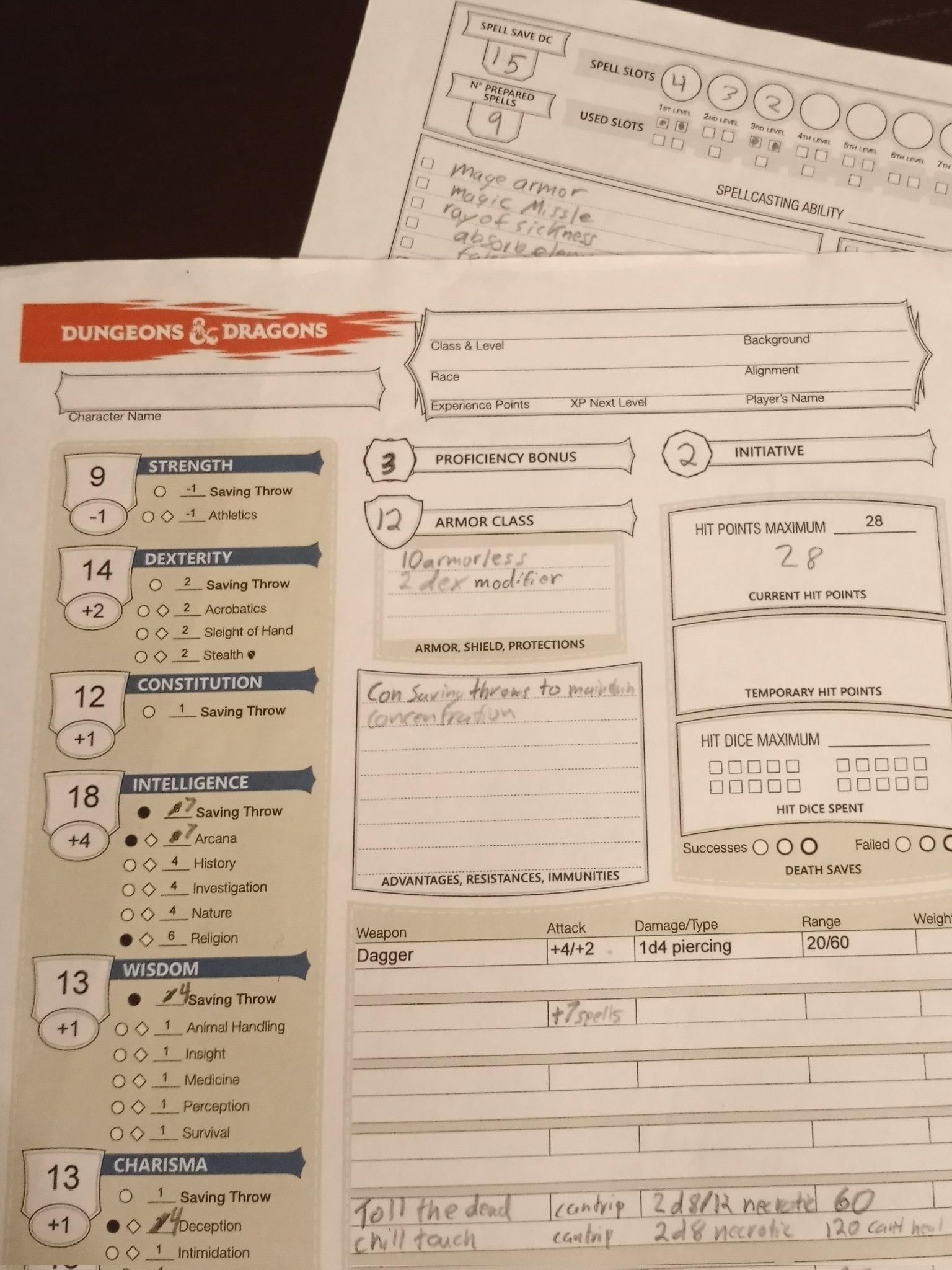 How to Make a D&D 5e Character Sheet. : 17 Steps (with Pictures ...