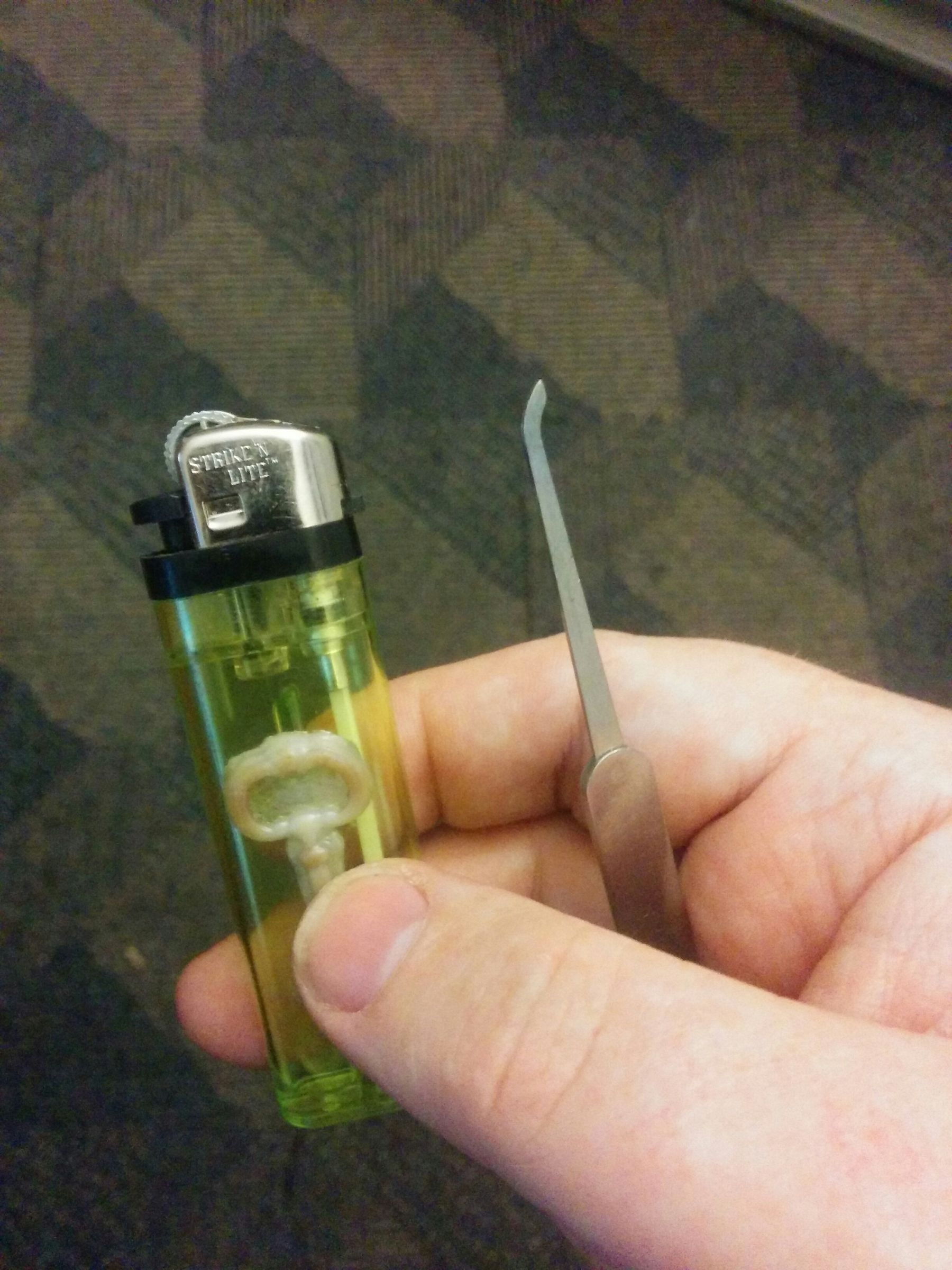 Keychain Folding Lockpick (now Updated With Tension Wrench) : 5 Steps ...