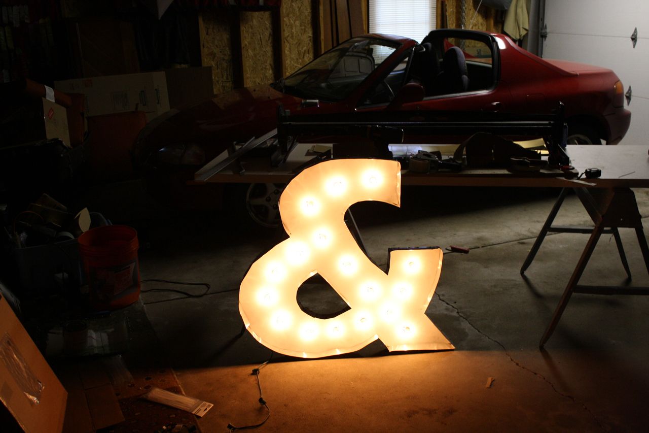 Building Large Lighted Marquee Letters : 13 Steps (with Pictures ...