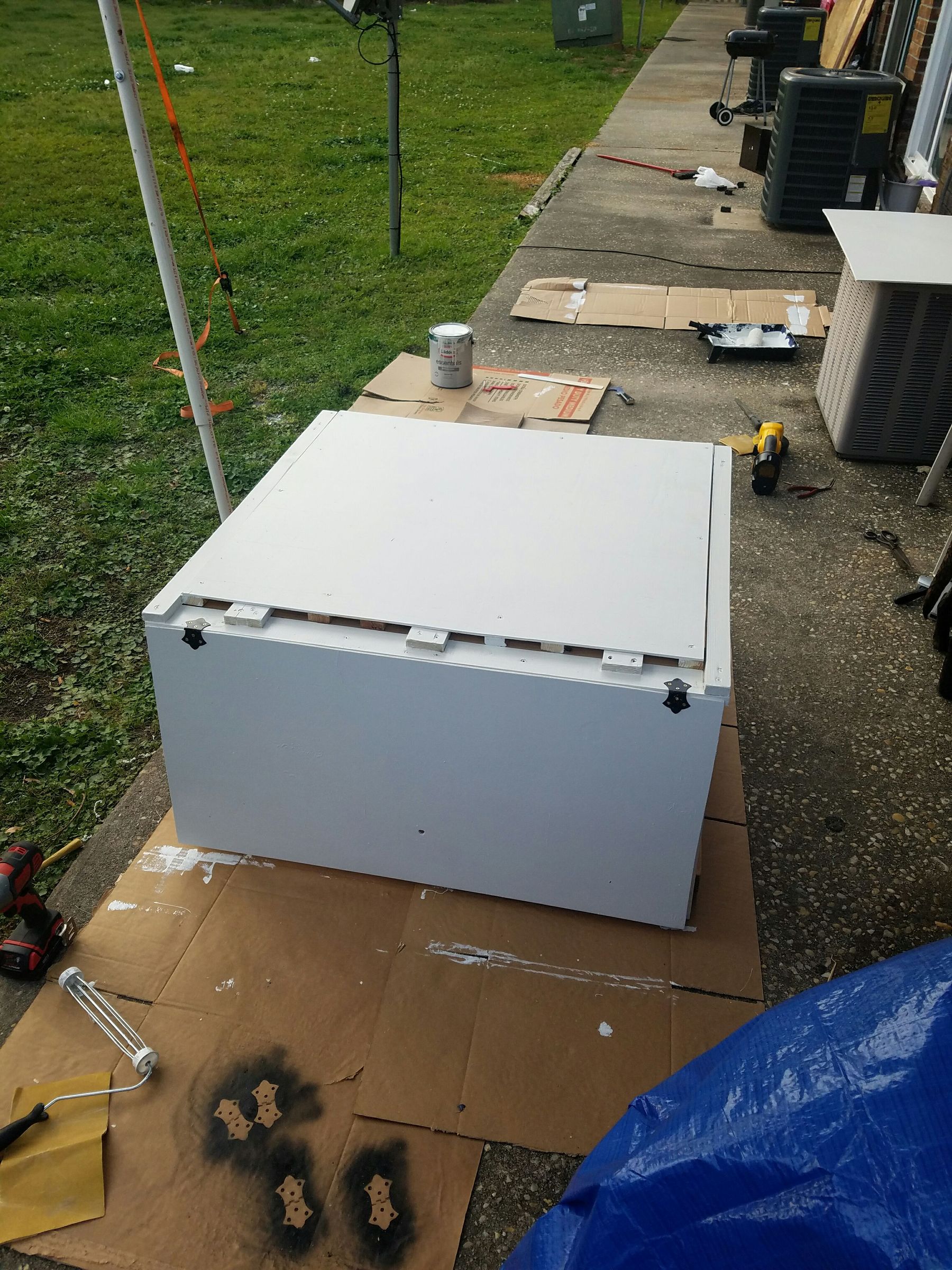 DIY 4X8 Micro-Tiny House Camper on Harbor Freight Trailer : 17 Steps ...