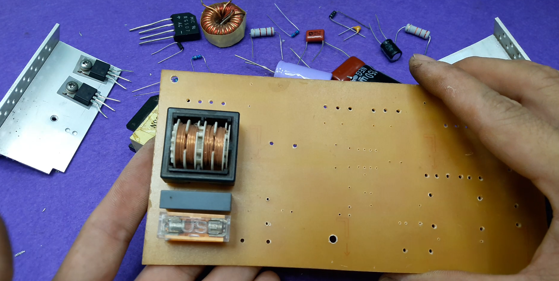 How to Build SMPS Transformer | Home Make 12V 10A Switching Power ...