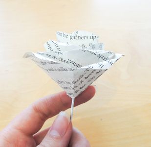 DIY Book Page Rose : 13 Steps (with Pictures) - Instructables