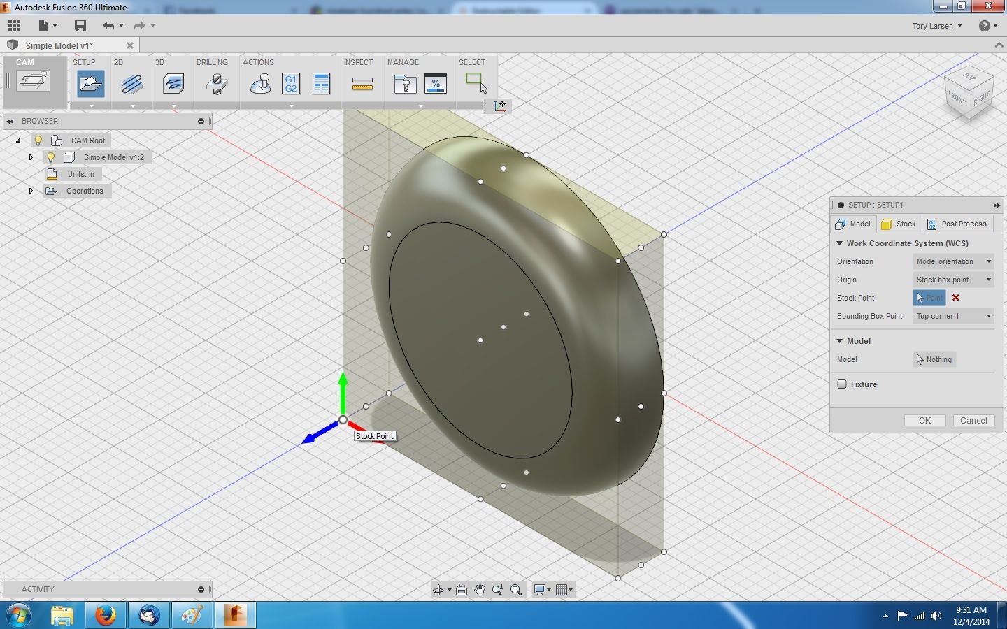 Creating a Simple 3D Model on Fusion 360 and Creating a Toolpath ...