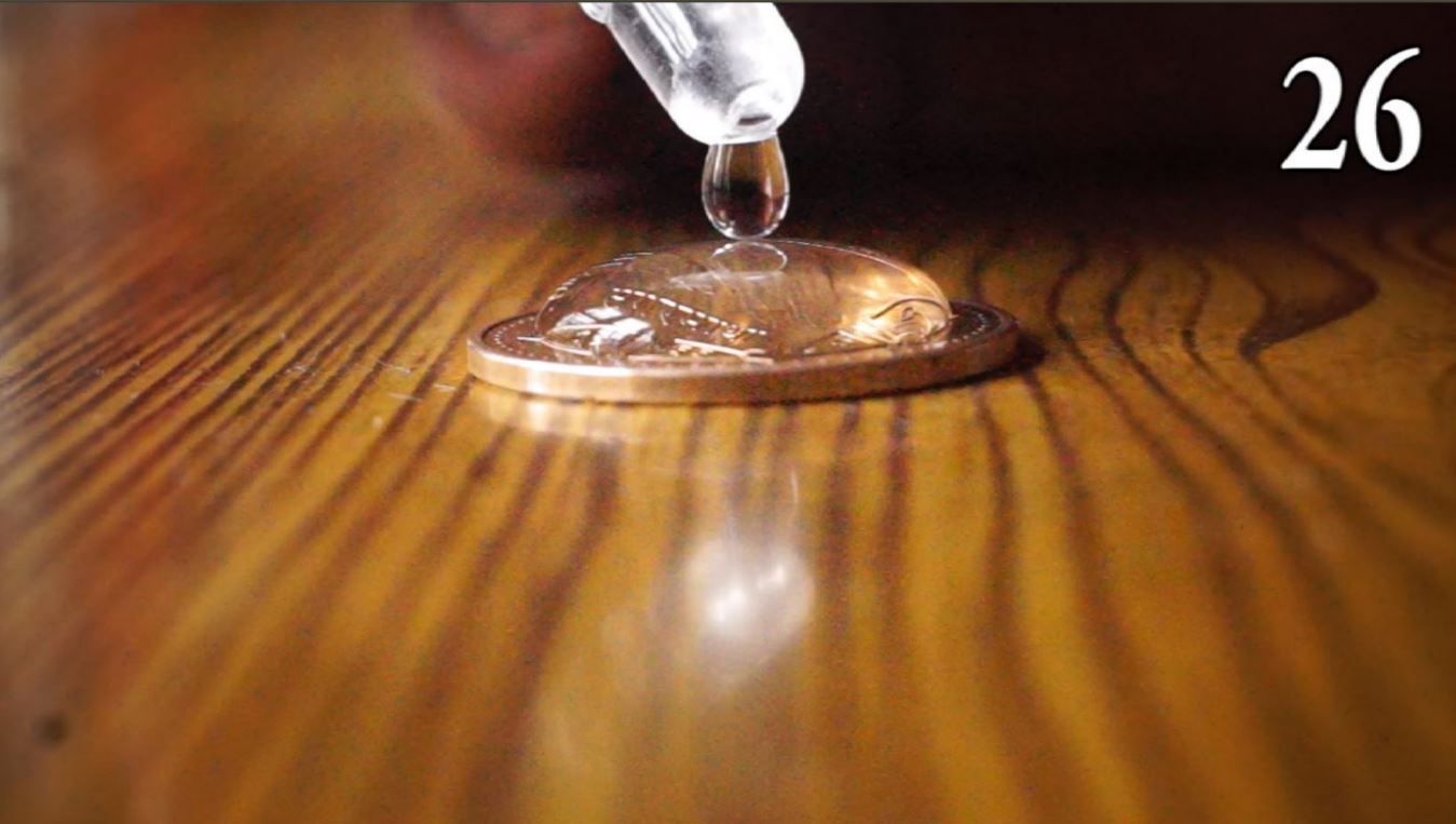 68 Drops of Water in a Coin Science Experiment - Instructables