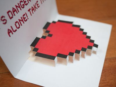 Zelda Pop-Up Valentine Heart Card : 5 Steps (with Pictures) - Instructables