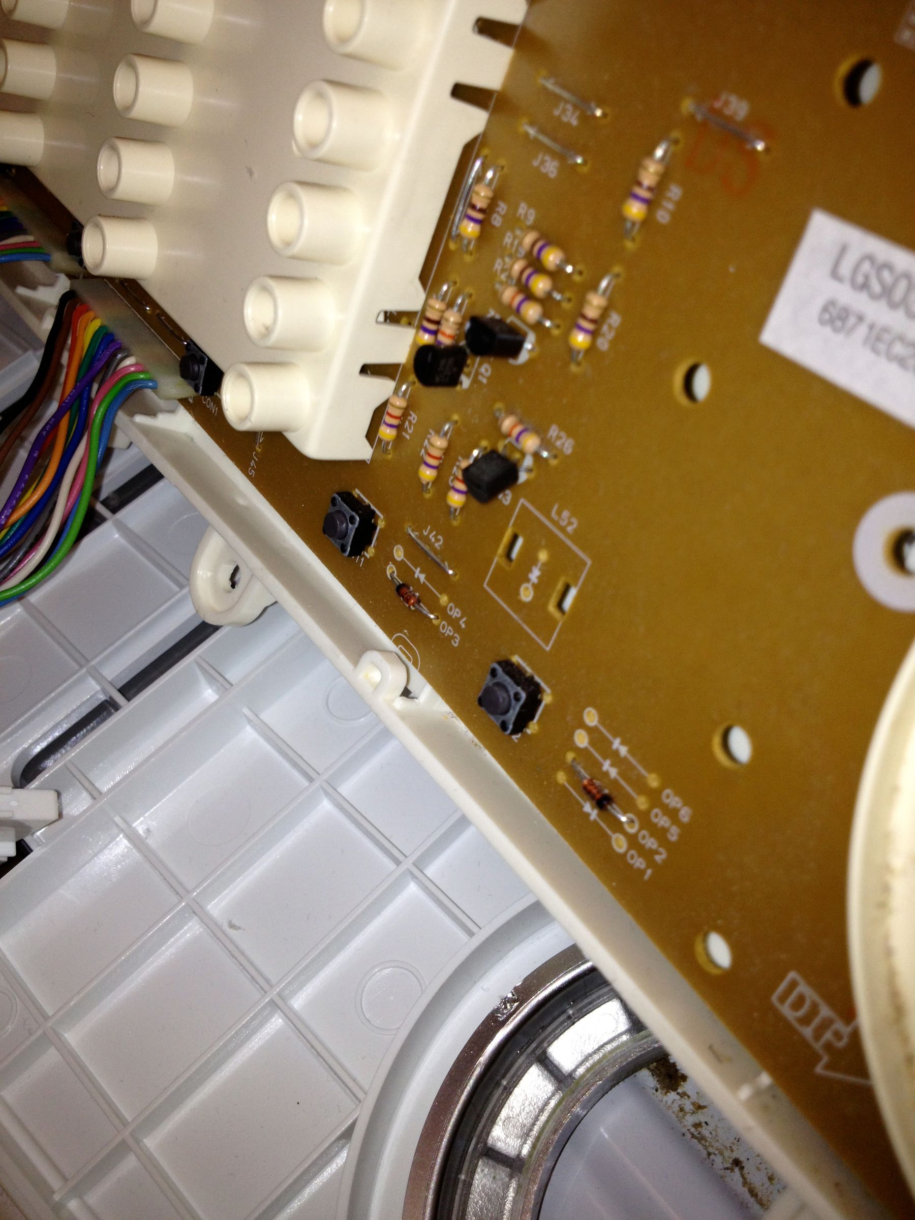 Replacing the User Interface Control Board on a LG Washing Machine. : 8 ...