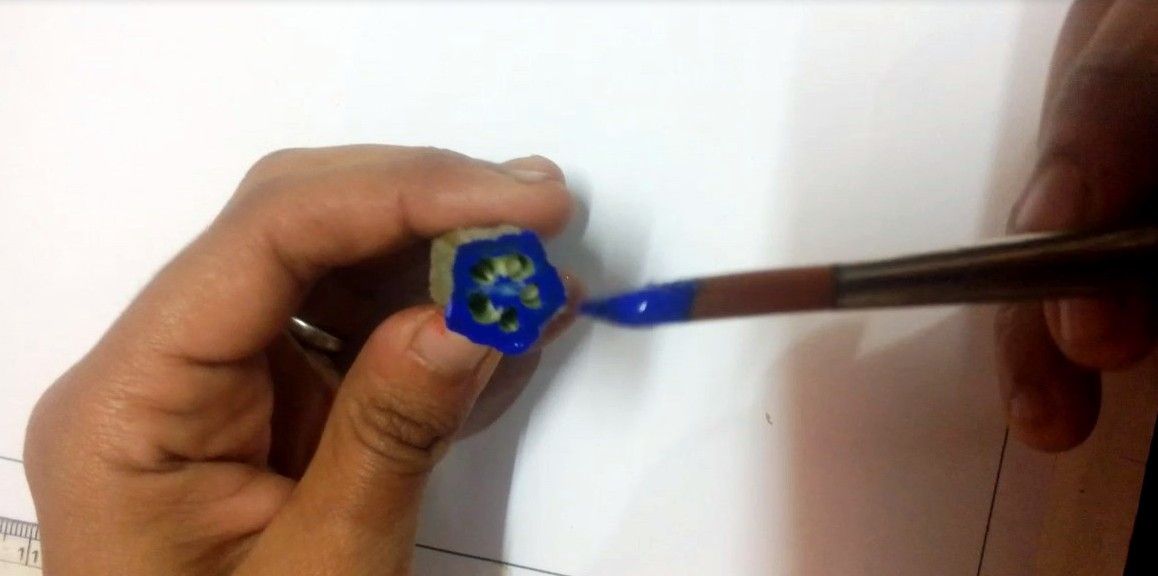 Lady Finger Impression Painting - Instructables