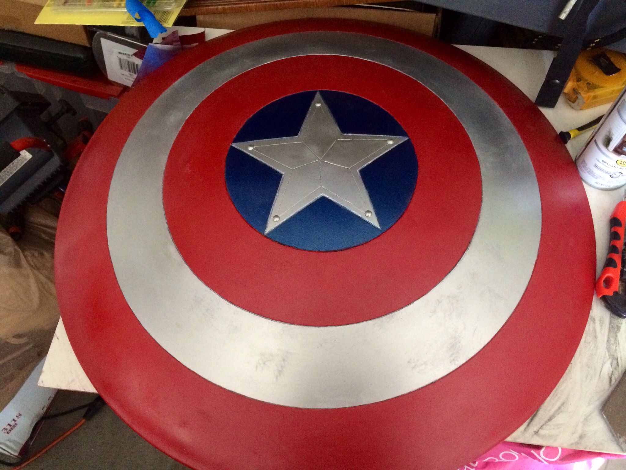 Real Captain America Shield : 11 Steps (with Pictures) - Instructables
