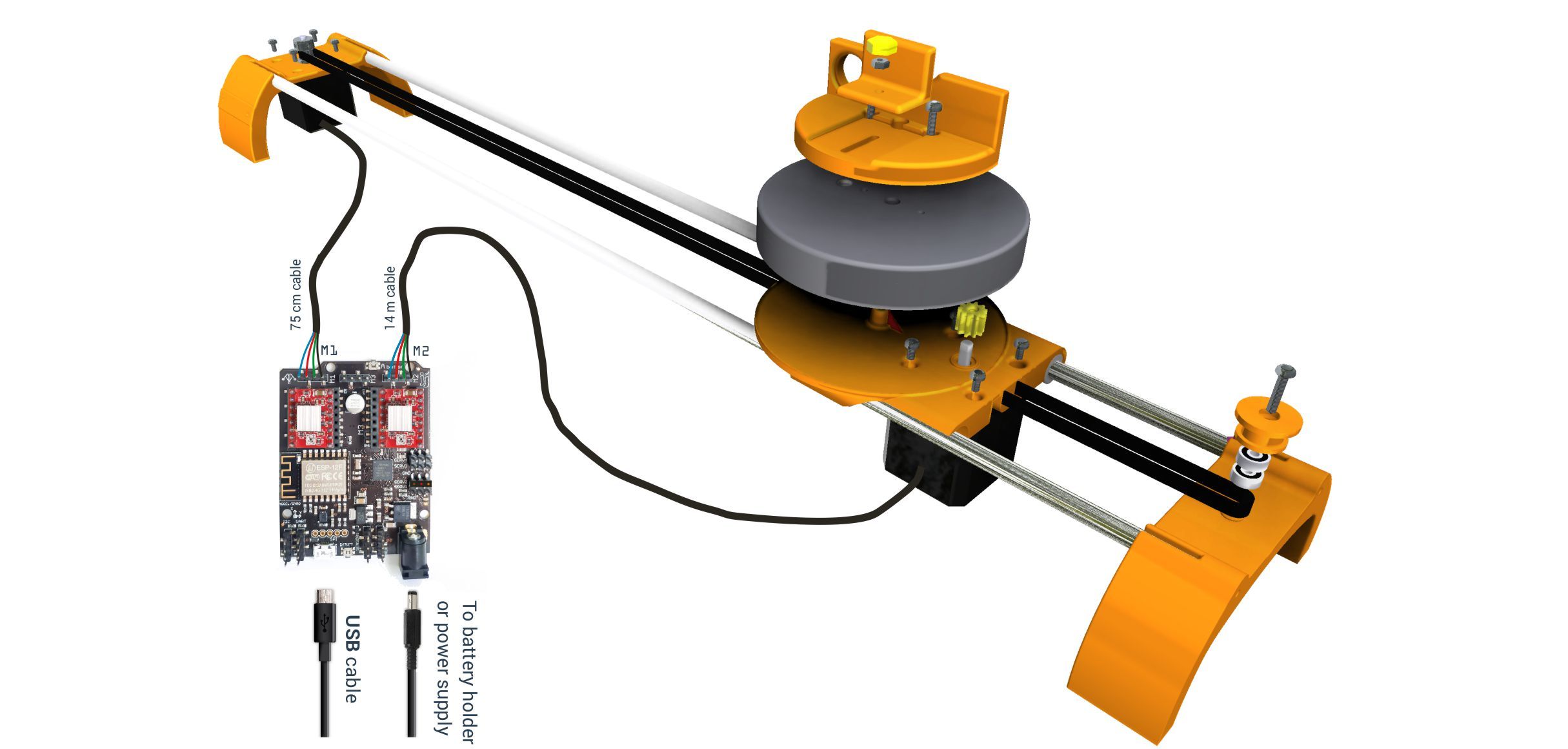 MOTORIZED CAMERA SLIDER With TRACKING SYSTEM (3D Printed) | Trybotics