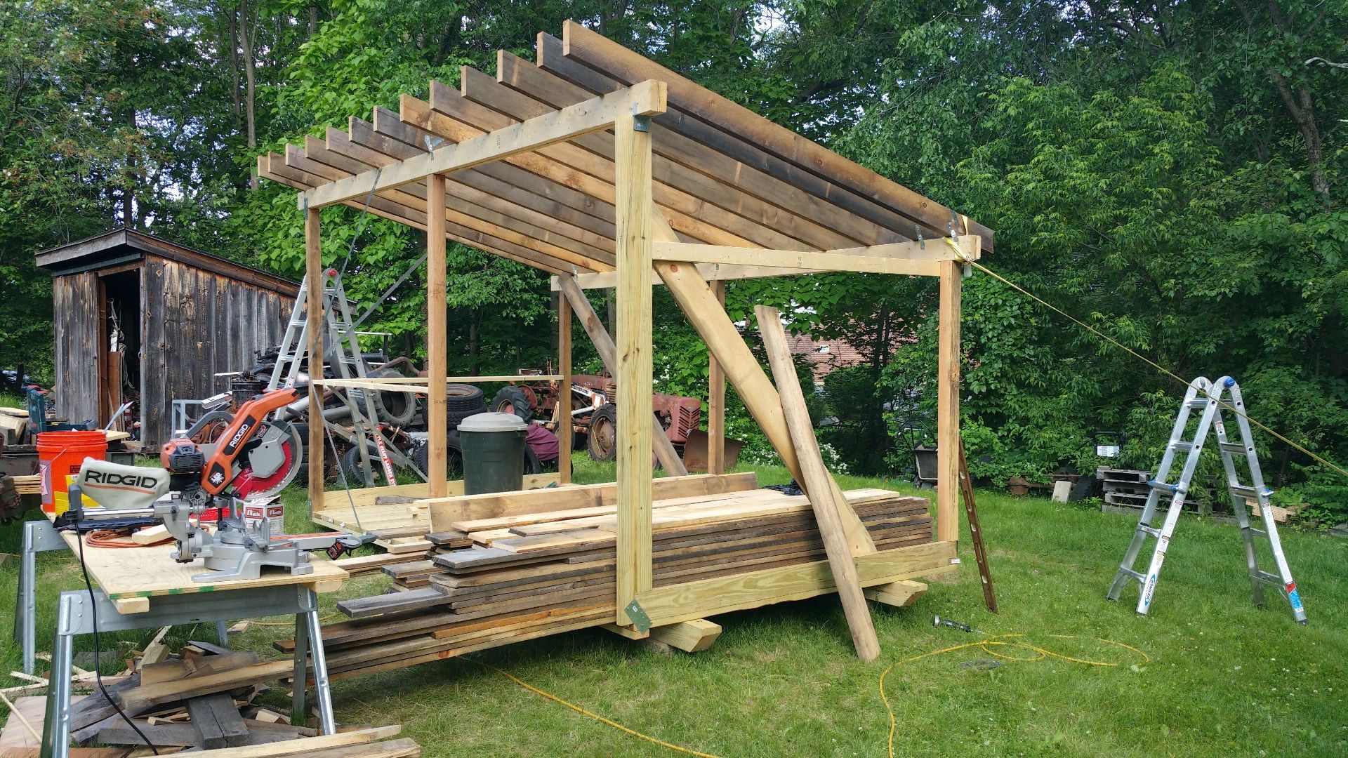 Build a Portable Rough-Sawn Shed : 15 Steps (with Pictures) - Instructables