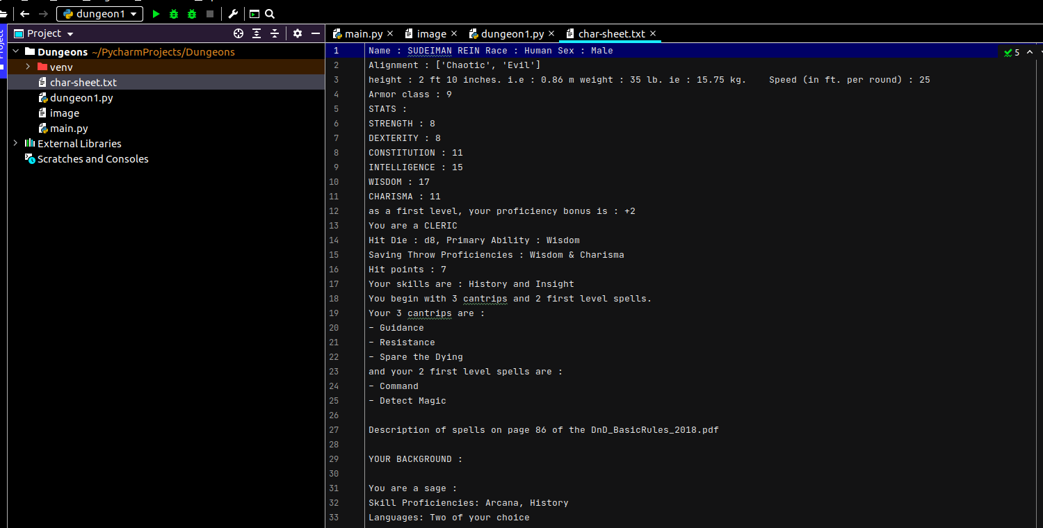 Create a DnD Character With Python3 : 4 Steps - Instructables
