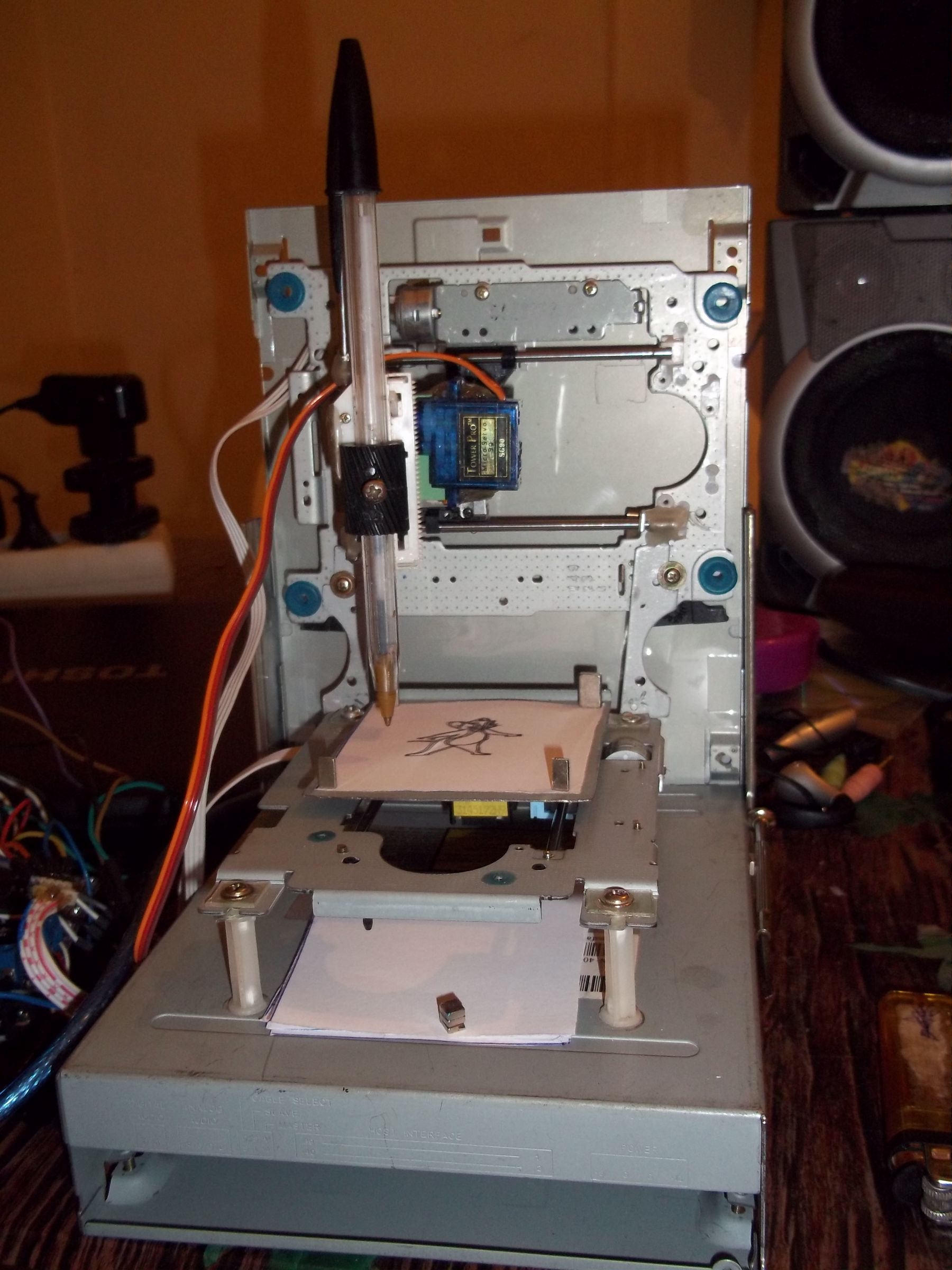 Mini CNC Machine Arduino Based & Adafruit Driver Motor L293D V1 & 2 ...