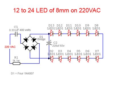 8 Mm LED on AC : 5 Steps - Instructables
