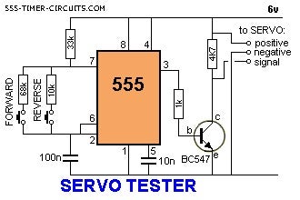 Drive Servos With a 555 Timer IC : 6 Steps (with Pictures) - Instructables