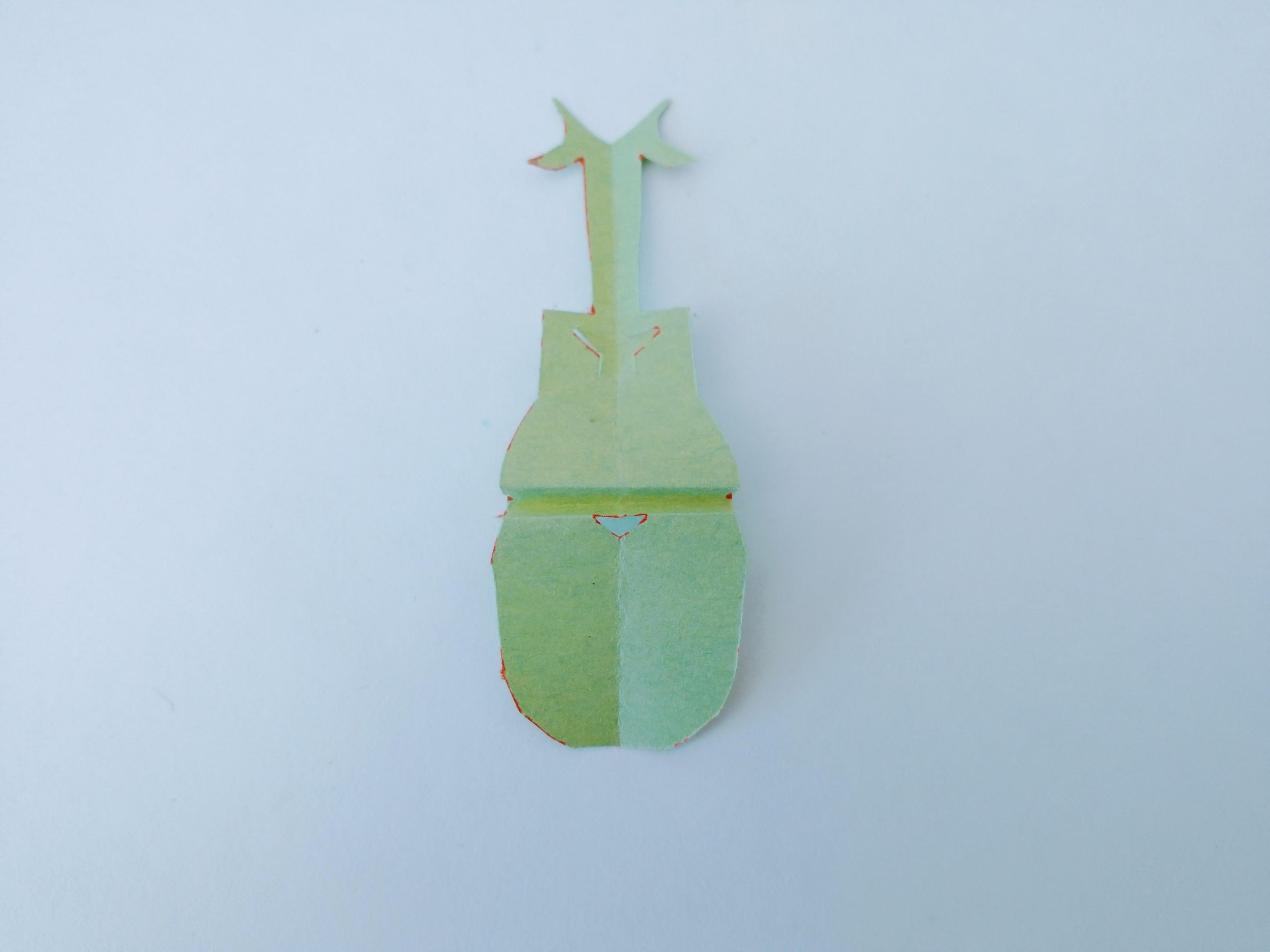 Kirigami Insects: Rhinoceros Beetle and Stag Beetle : 7 Steps (with ...