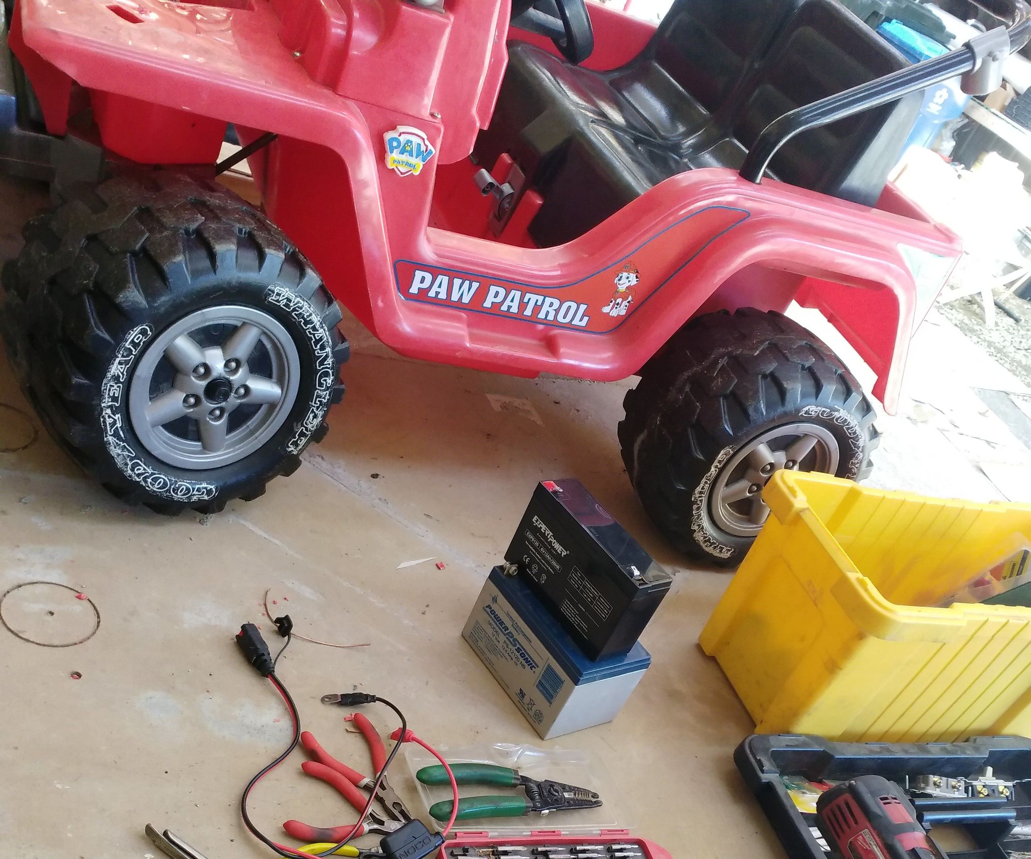 Basic 18v Speed Upgrade for 12v Power Wheels : 4 Steps (with Pictures ...