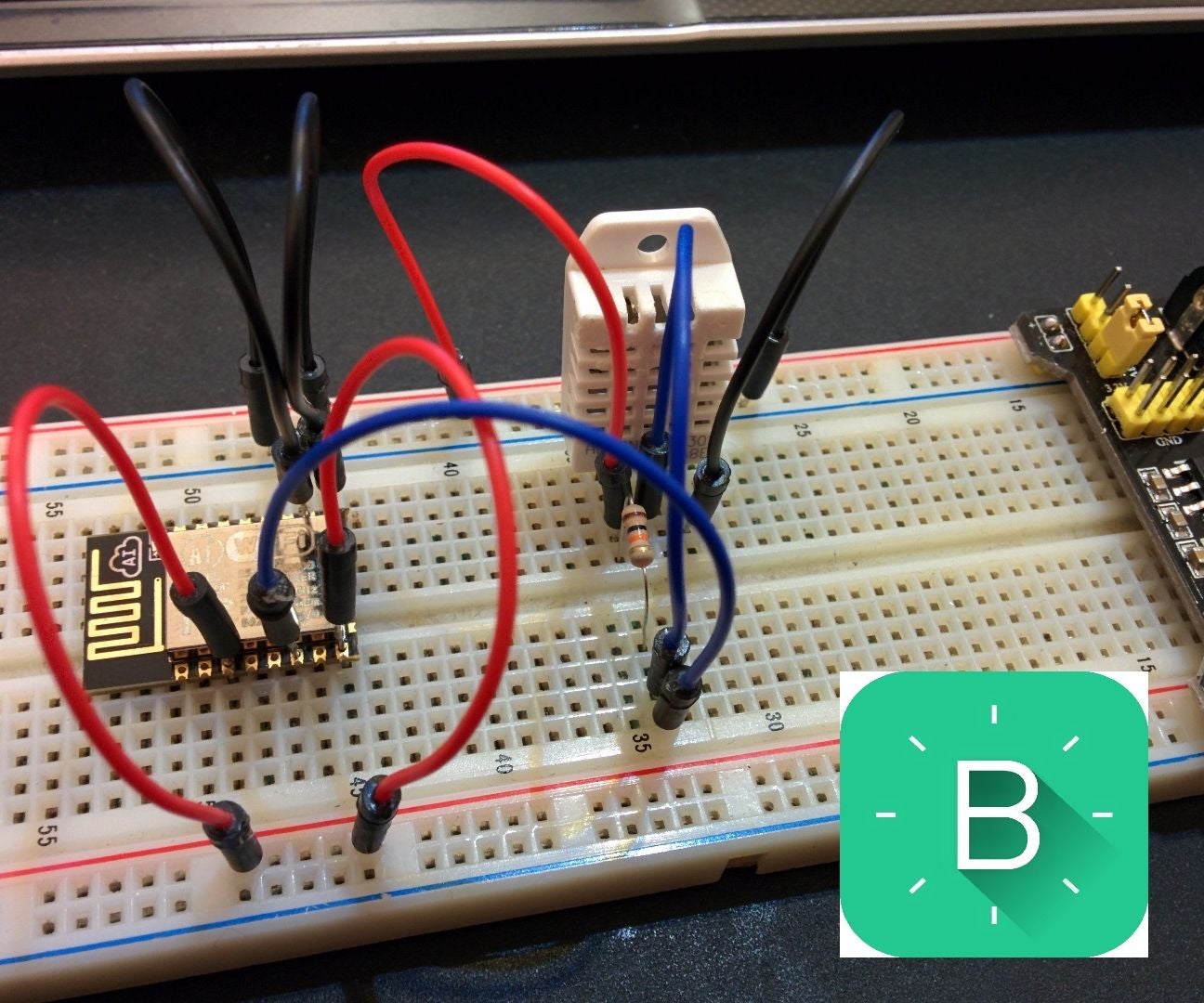 ESP8266-12 Blynk Wireless Temperature, Humidity DHT22 Sensor : 5 Steps - Instructables