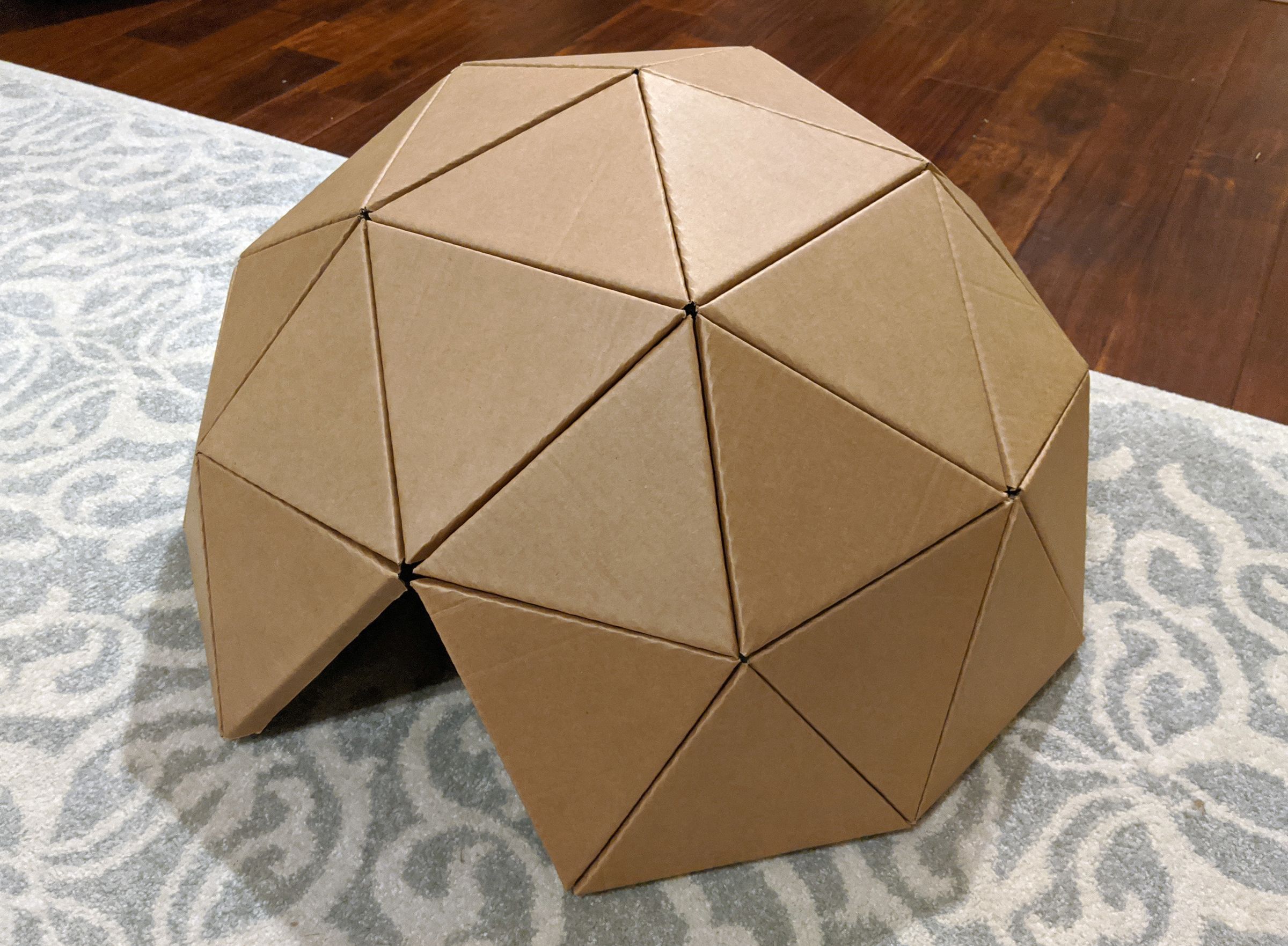Cardboard Geodesic Dome : 7 Steps (with Pictures) - Instructables