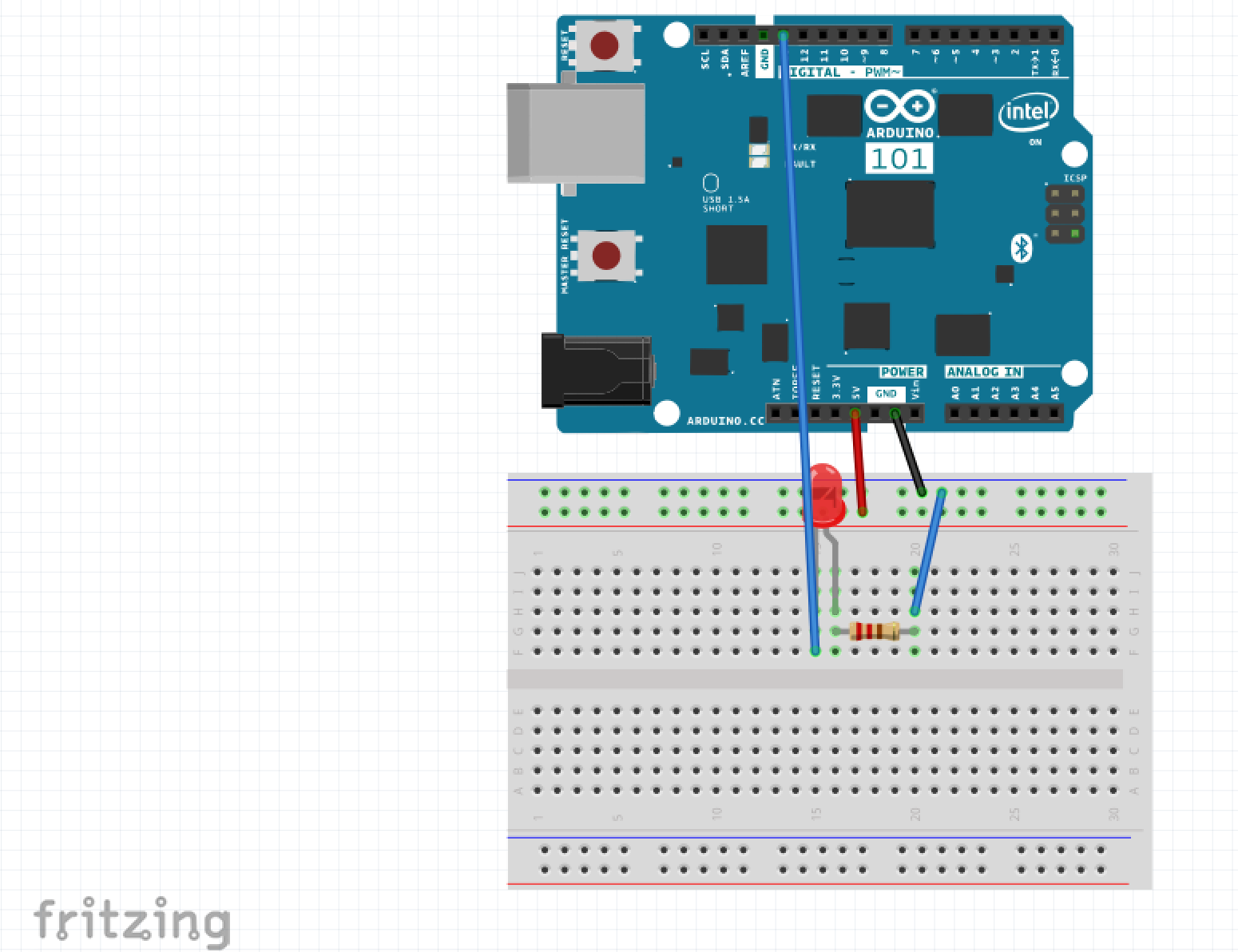 Control LED Blink Rate With Potentiometer : 4 Steps - Instructables