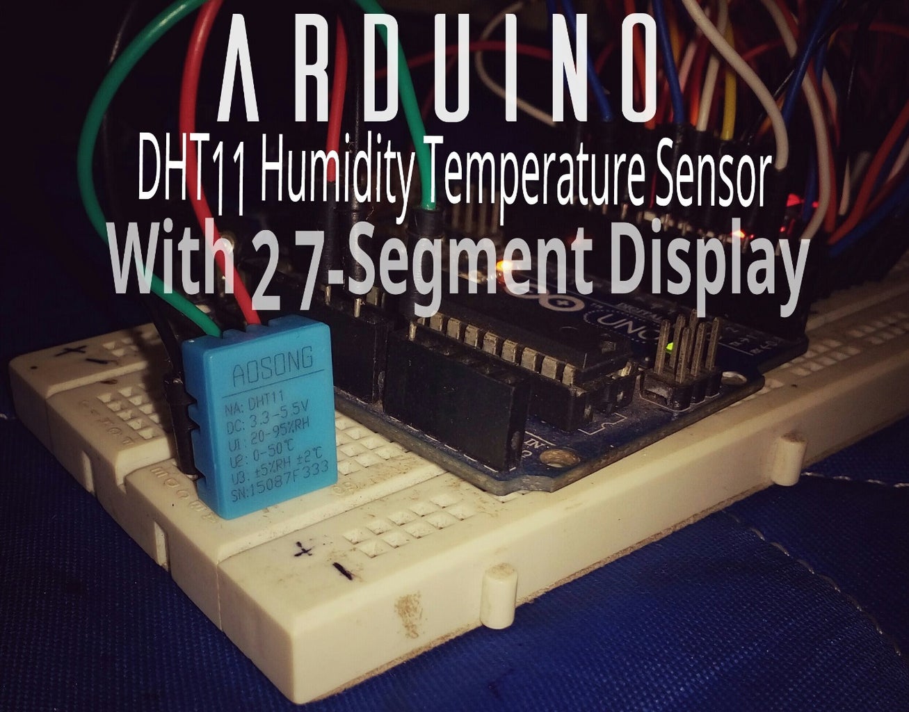 Arduino Temperature And Humidity Display With 7 Segment Display 3