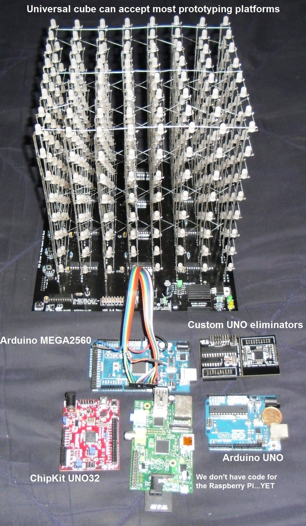 8X8X8 3D RGB LED Cube : 18 Steps (with Pictures) - Instructables