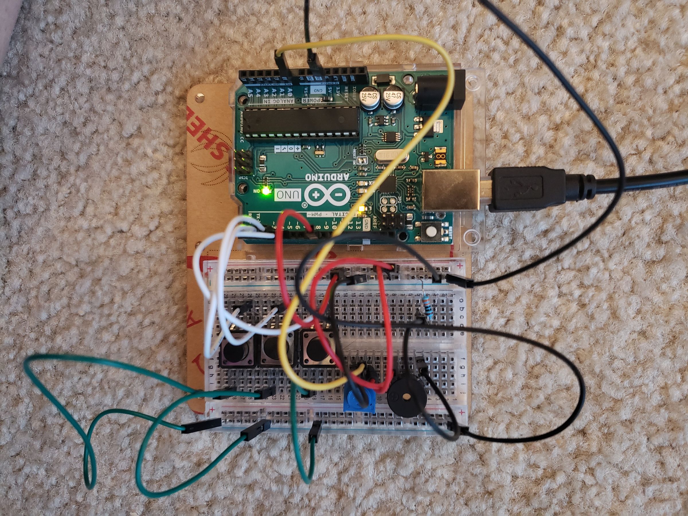 Arduino - Piezo Three Button Piano : 4 Steps - Instructables