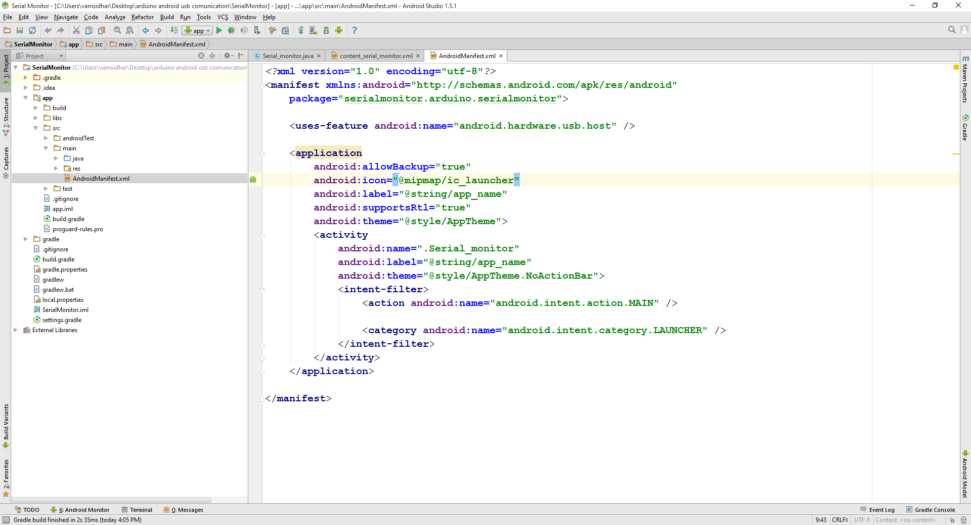 Arduino Android USB Serial Communication With OTG Cable : 11 Steps ...